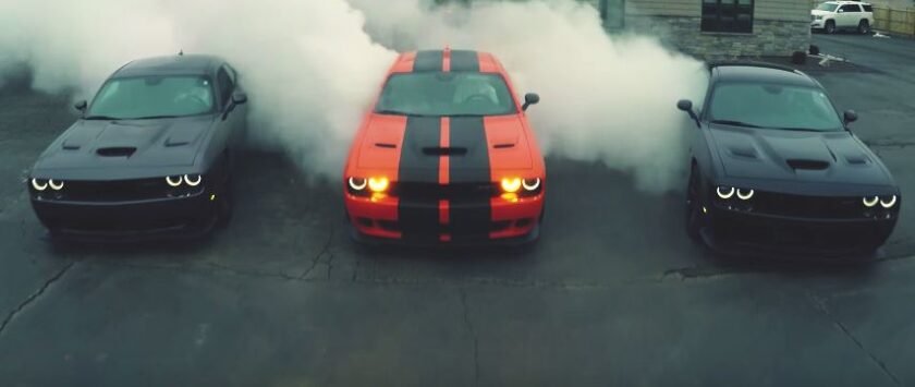 Hellcat Trio Out to Play; All Hell Breaks Loose: Video - The Supercar Blog