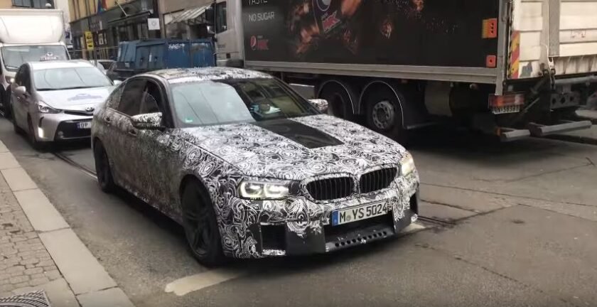 VIDEO: 2018 BMW M5 Test Mule Revs its V8 Engine - The Supercar Blog