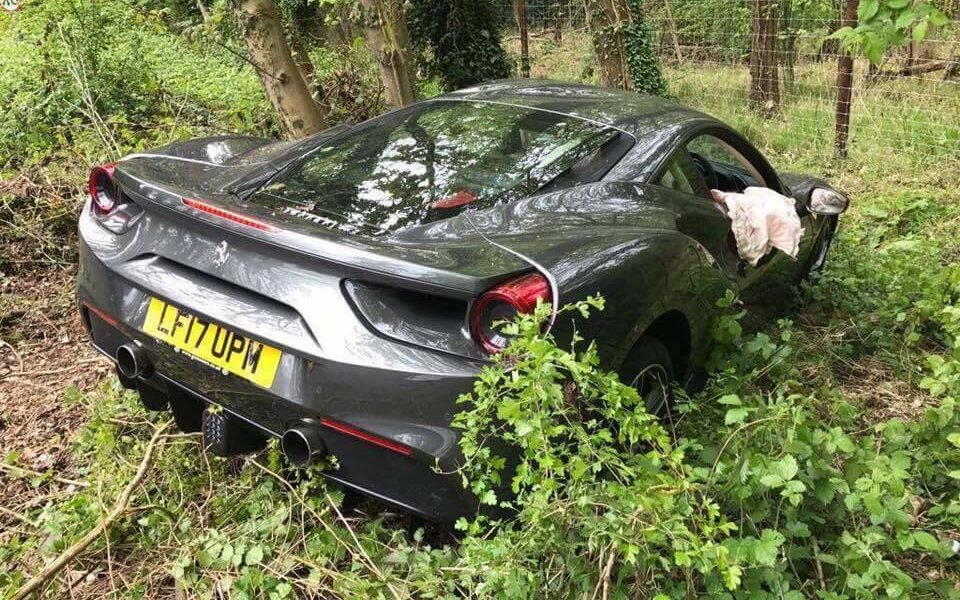 Brand New Ferrari 488 GTB Crashed in the UK - The Supercar Blog