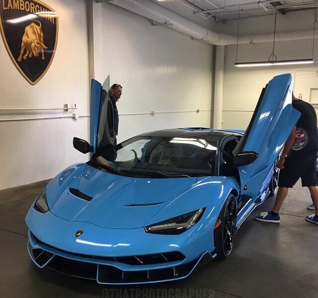 Baby Blue Lamborghini Centenario Arrives in the US - The Supercar Blog