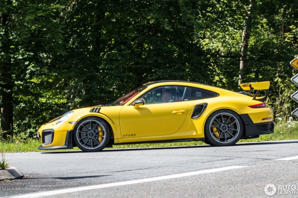Racing Yellow Porsche 911 GT2 RS Spotted at Nürburg - The Supercar Blog