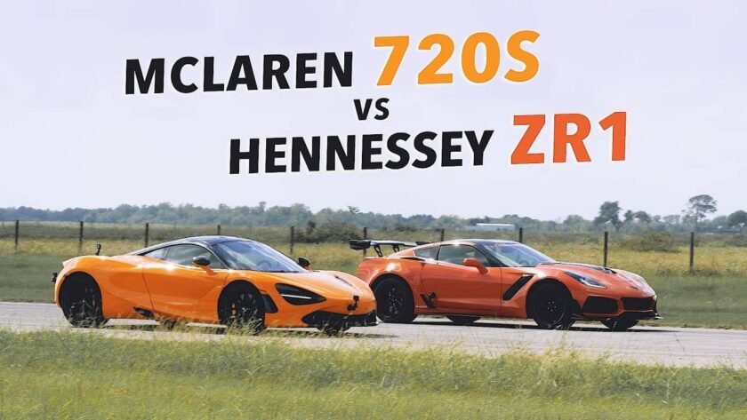 Roll Racing: Hennessey HPE1200 C7 Corvette takes on McLaren 720S - The ...