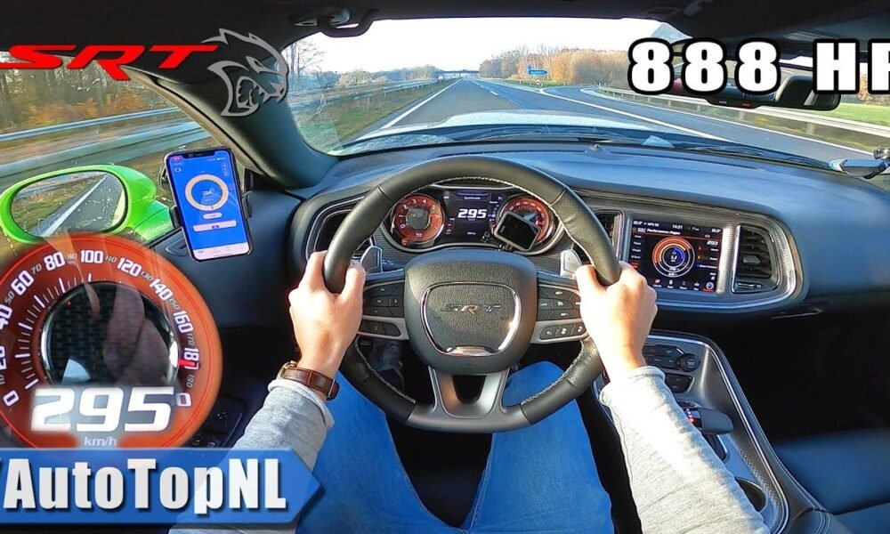 888 HP Dodge Challenger Hellcat XR Autobahn Top Speed Run - The ...