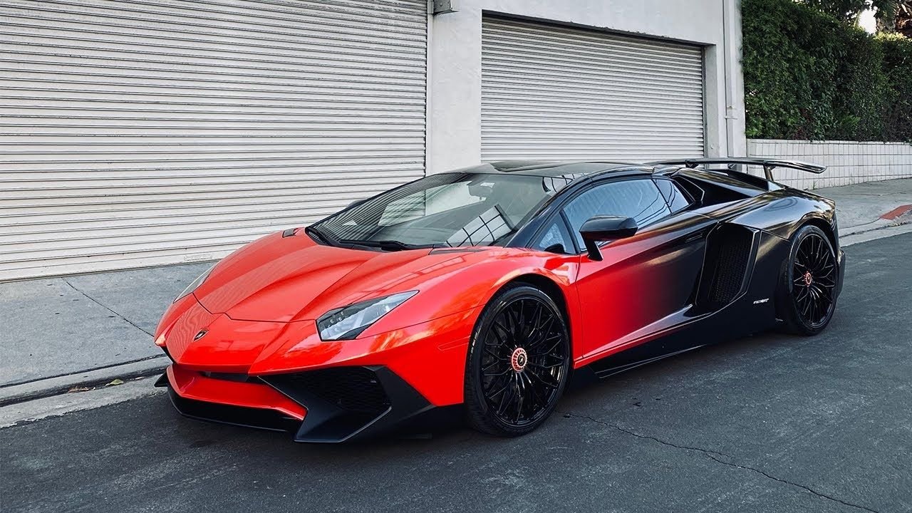 Chris Brown s 2 tone Lamborghini Aventador SV Roadster Looks Sick Chris Brown s 2 tone Lamborghini Aventador SV Roadster Looks Sick