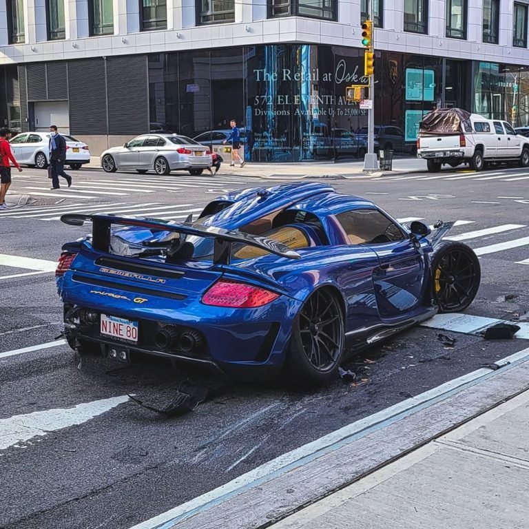 Gemballa Mirage GT wrecked in New York City - The Supercar Blog