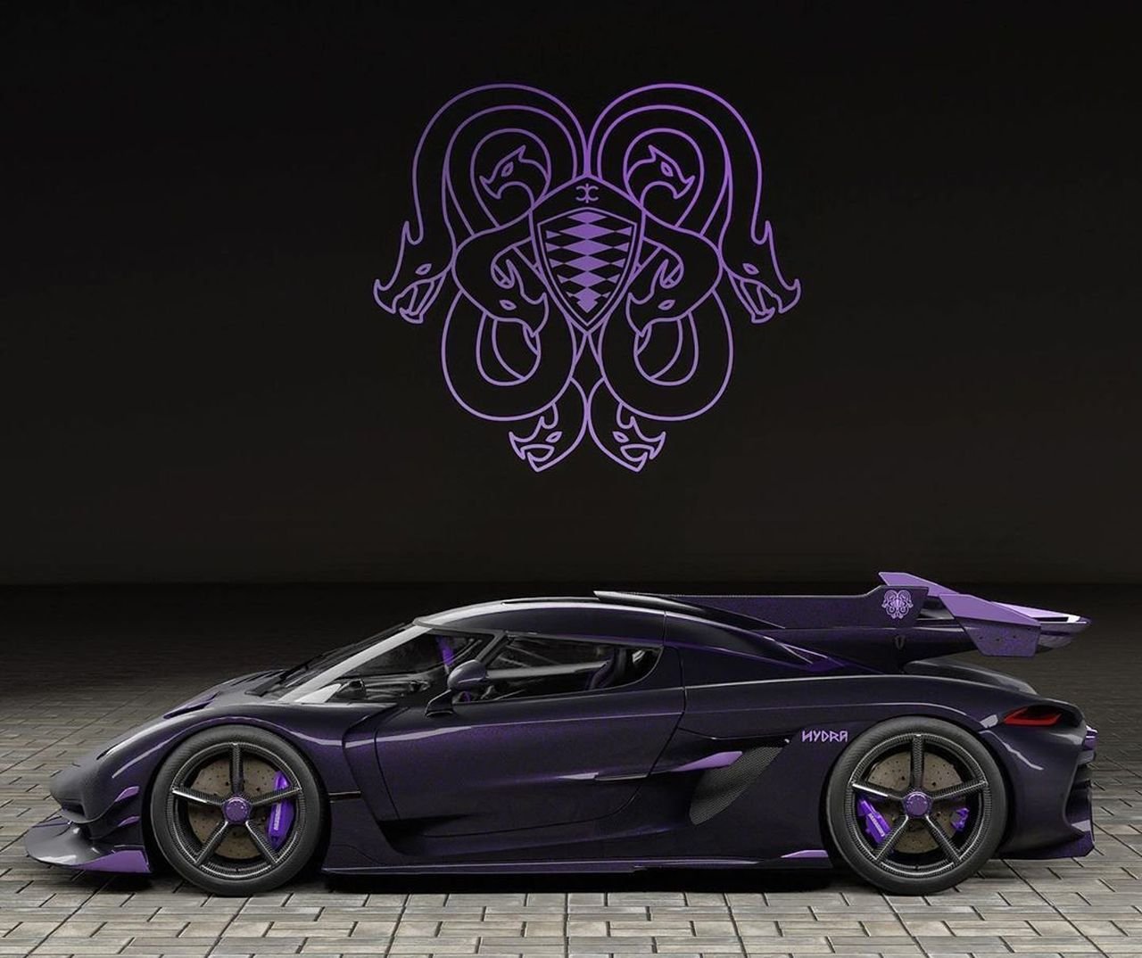 One-off Koenigsegg Jesko Hydra has purple flakes in its carbon! - The ...