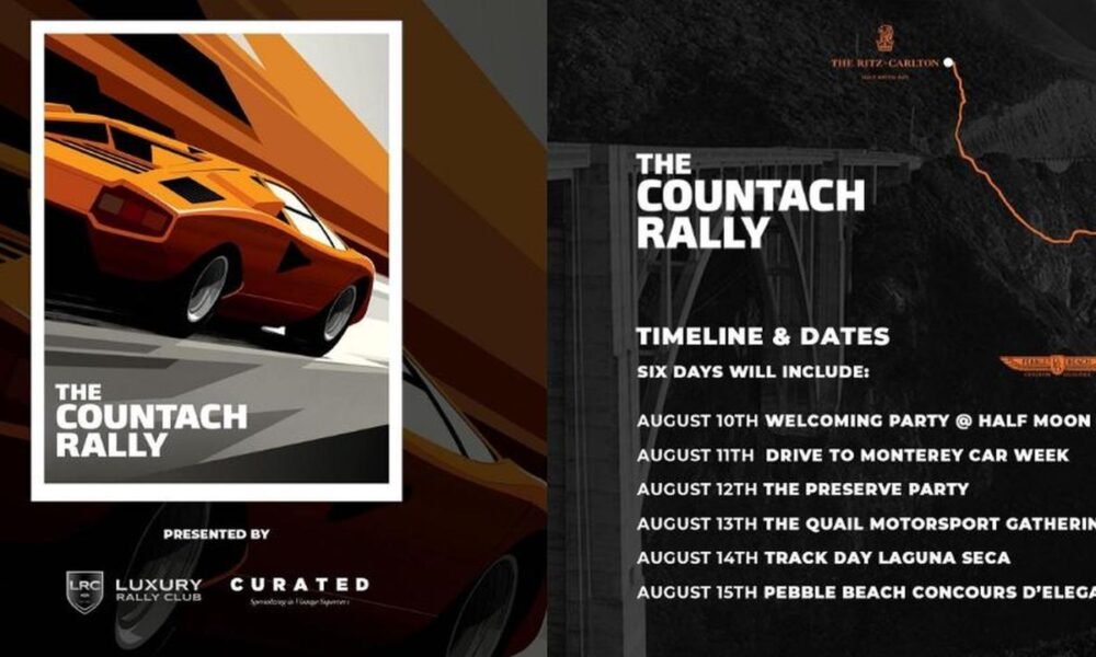 Lamborghini Countach Rally to be held at Pebble Beach - The Supercar Blog