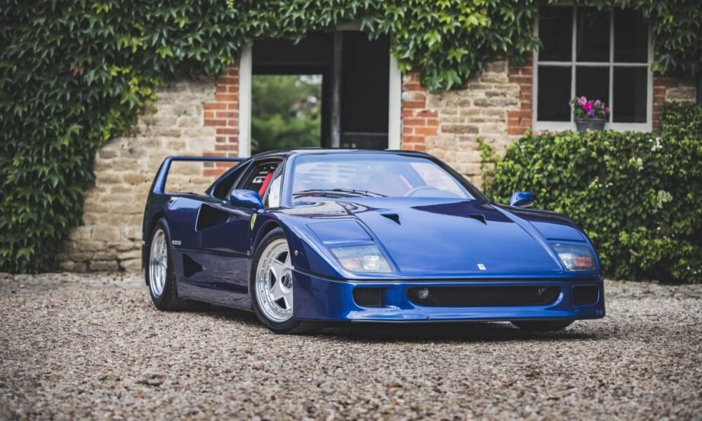 Gorgeous Blue Ferrari F40 up for auction in the UK - The Supercar Blog