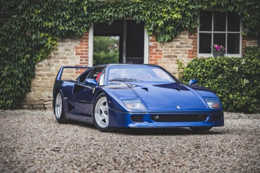 Gorgeous Blue Ferrari F40 up for auction in the UK - The Supercar Blog