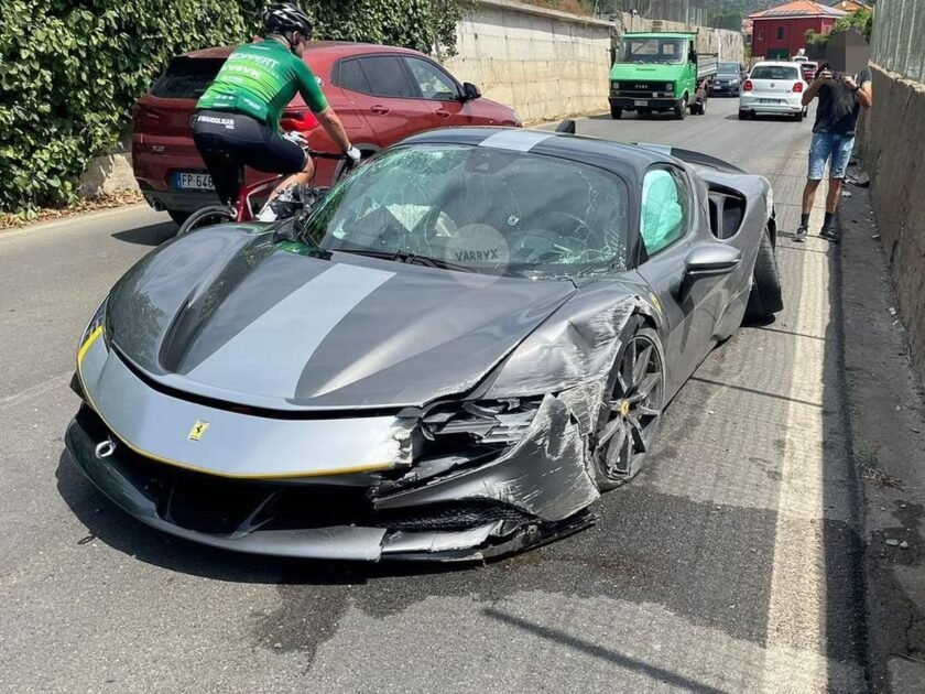 Ferrari SF90 Stradale Assetto Fiorano wrecked in Italy - The Supercar Blog