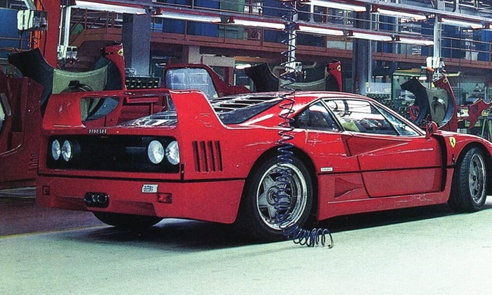 Throwback! Ferrari F40 rolling off the production line - The Supercar Blog