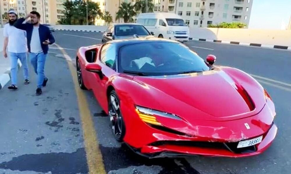 Rental Ferrari SF90 Stradale wrecked in Dubai - The Supercar Blog