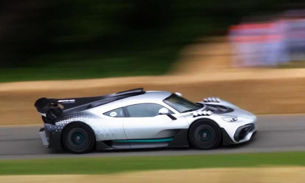 Mercedes-AMG One Hypercar goes up Goodwood hill at full blast - The ...