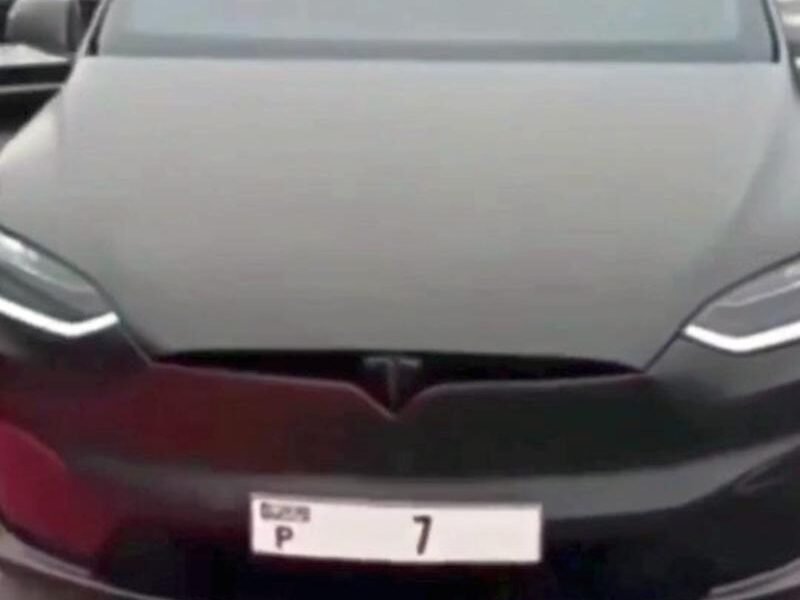 That's a $15 million number plate on a Tesla! - The Supercar Blog