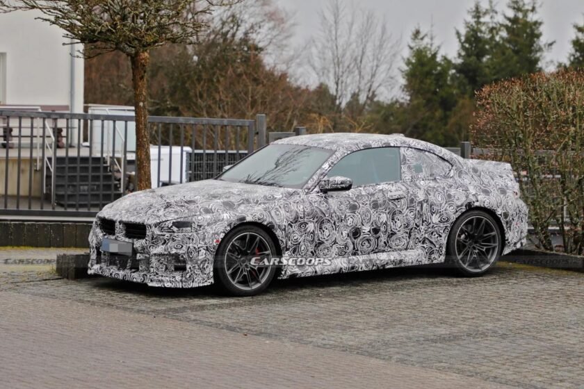 2025 BMW M2 CS spied; gets ducktail spoiler & sportier stance - The ...