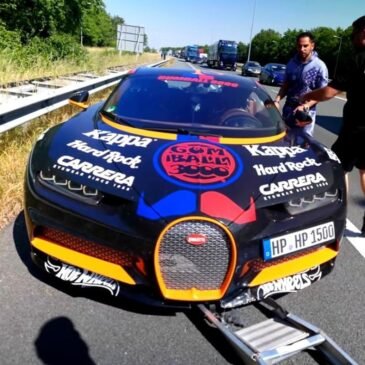 Bugatti Chiron damaged during Gumball 3000 rally in Germany - The ...