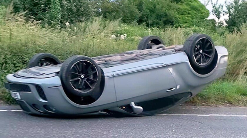 Supercars worth millions damaged as transporter crashes in the UK - The ...