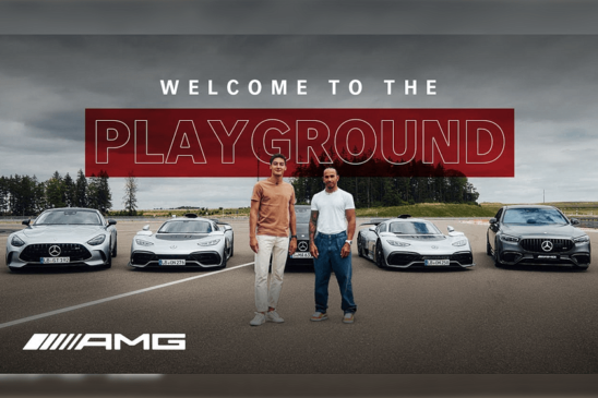 Watch Lewis Hamilton and George Russel drive Mercedes-AMG's latest cars ...