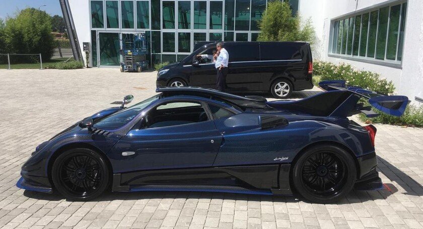 One-off Pagani Zonda Roadster in green carbon spotted for the first ...