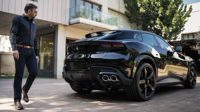 India's first Ferrari Purosangue delivered to Bangalore-based real ...