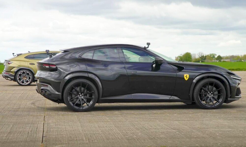 Ferrari Purosangue takes on a Lamborghini Urus in a drag race - The ...