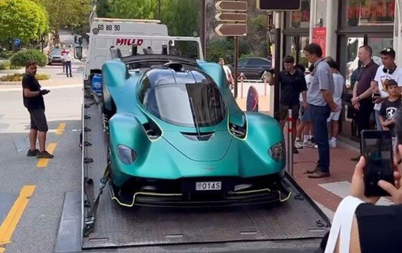 Fernando Alonso's Aston Martin Valkyrie breaks down in Monaco - The ...