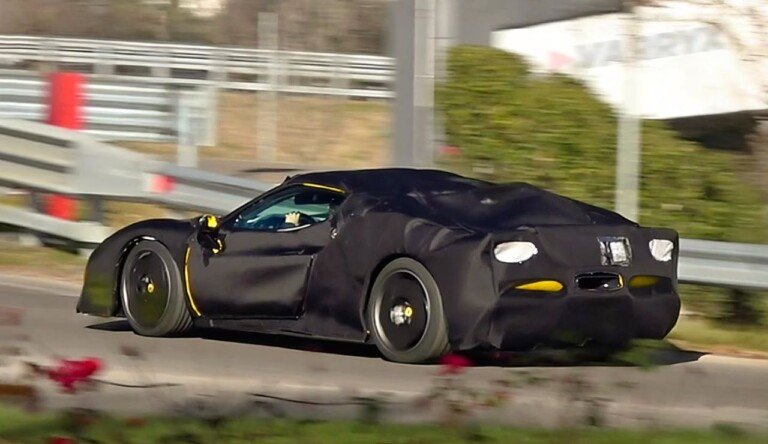Ferrari 296 Versione Speciale spied up close; looks production ready ...