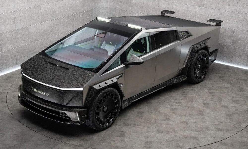 Mansory goes wild with forged carbon on custom Tesla Cybertruck - The ...