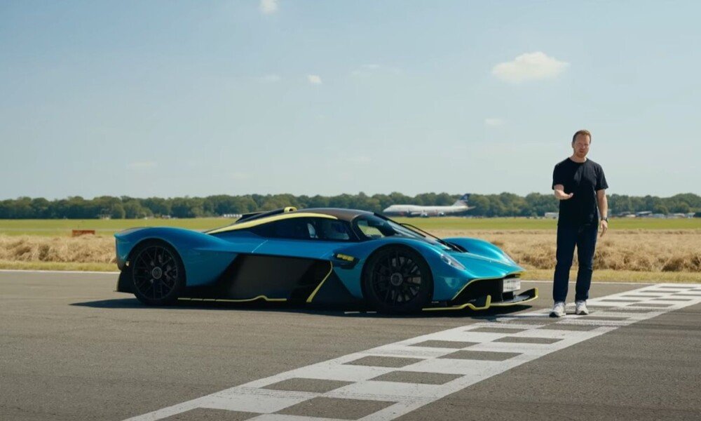 Aston Martin Valkyrie sets a blistering lap time at Top Gear Track ...