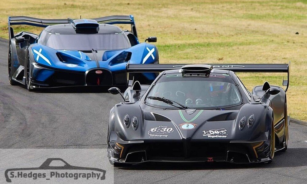 Bugatti Bolide, Pagani Huayra R & Zonda R take to the track in ...