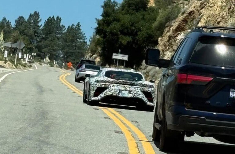 Lexus LFR spied testing alongside a Mercedes-AMG GT R in California ...