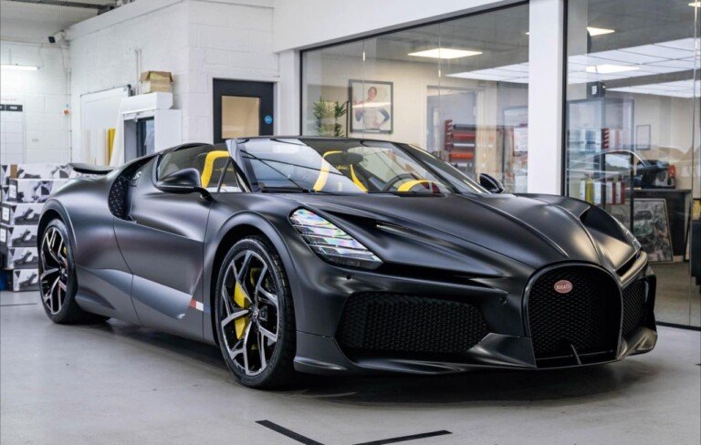First production Bugatti Mistral looks stunning with satin PPF - The ...